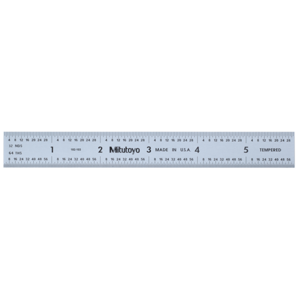 Regla de acero, Regla rígida ancha 6 pulg, pulg – HERRAMENTAL