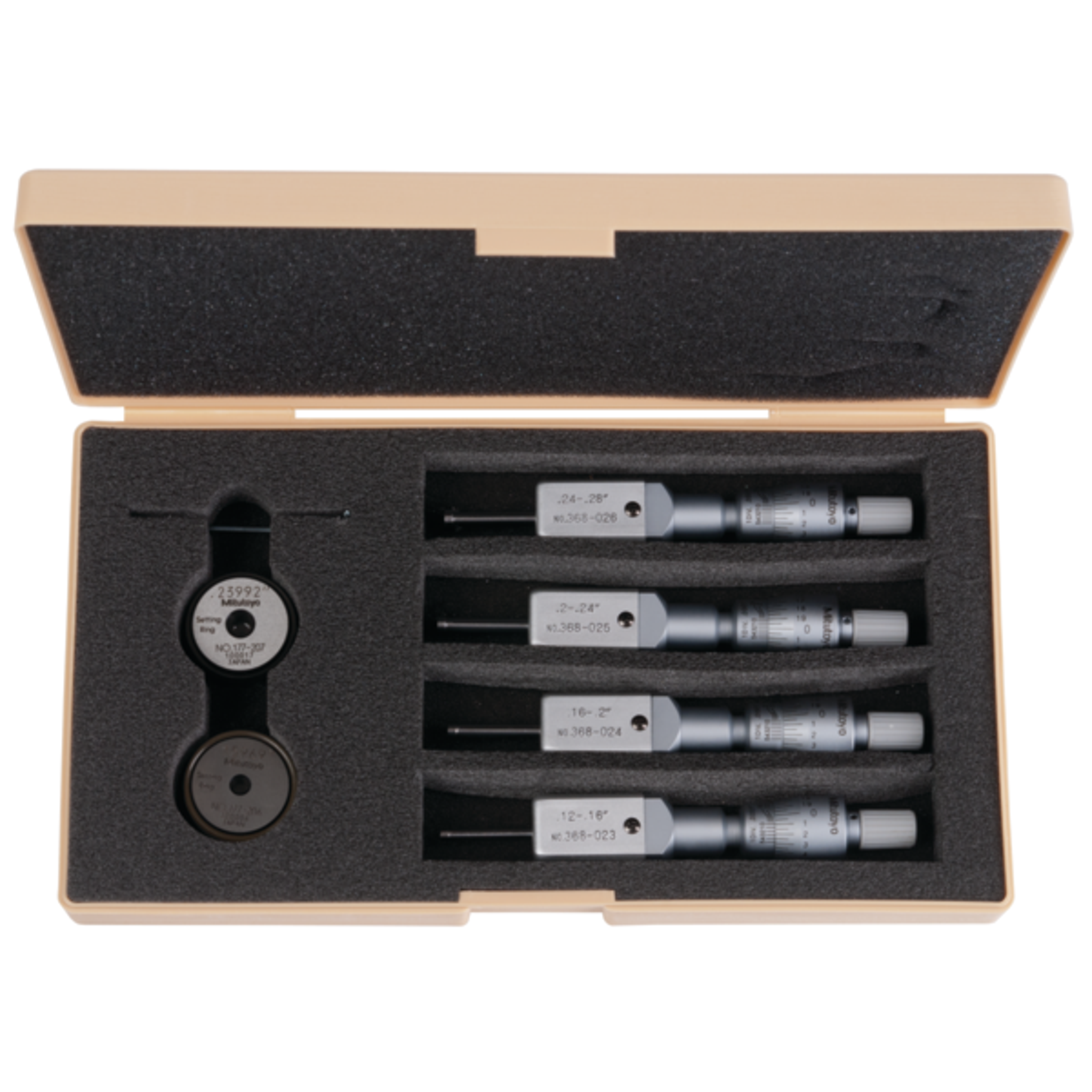 Juego Holtest de micrómetro interno de 3 puntas internas 0,12-0,28 pul ...