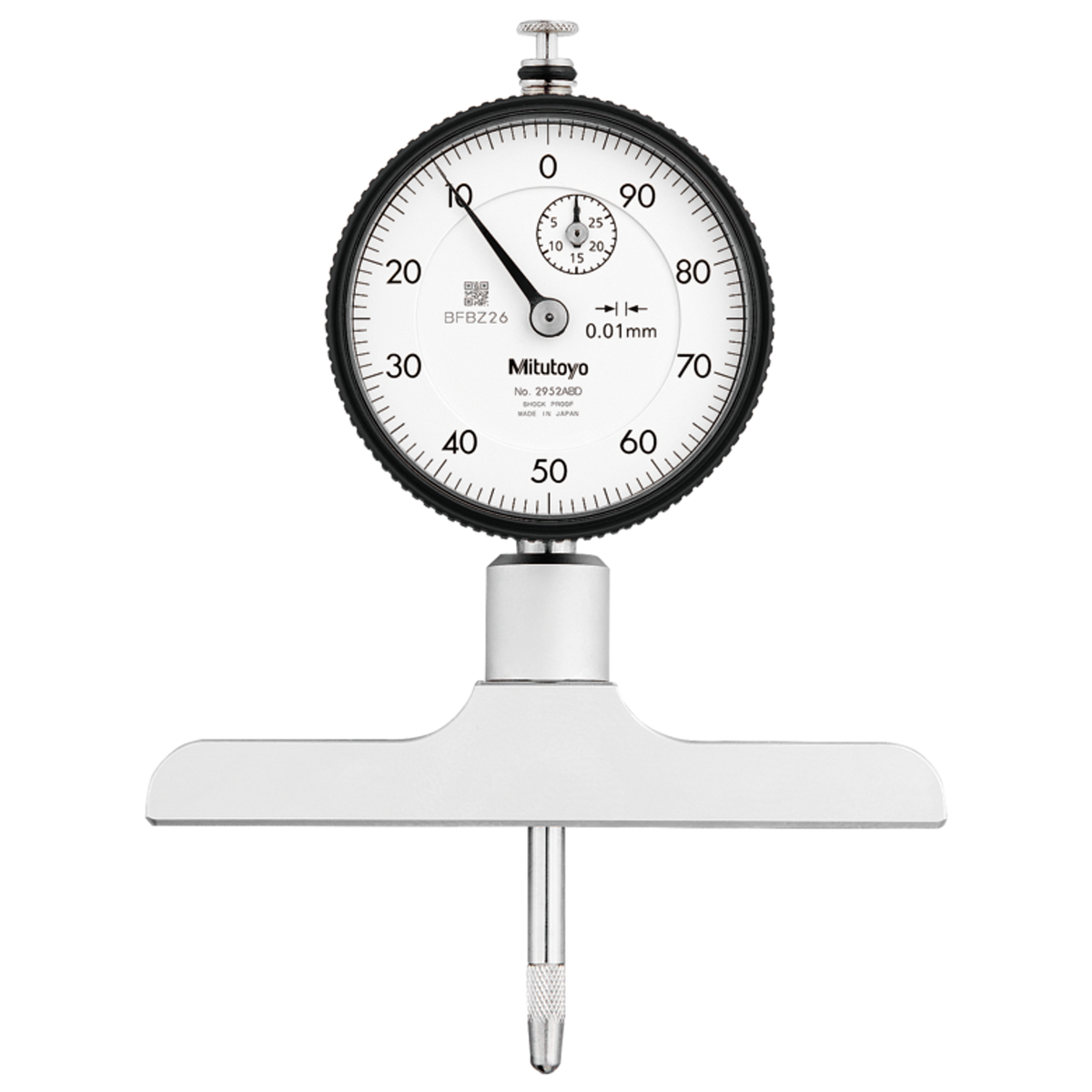 Medidor de profundidad con indicador de carátula 0-210mm, punta de con ...
