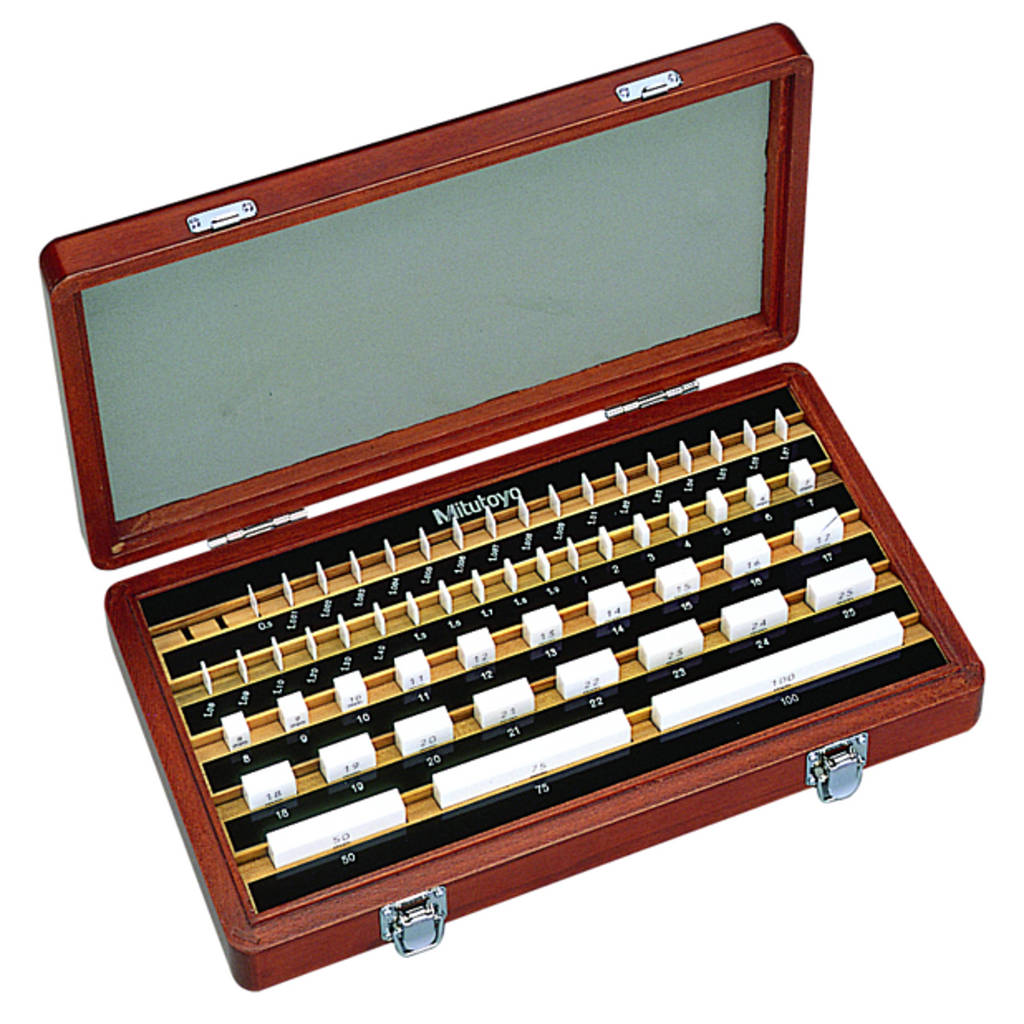 Juego de bloques patrón rectangular, mm, Certificado JCSS. ISO, 56 Blo ...